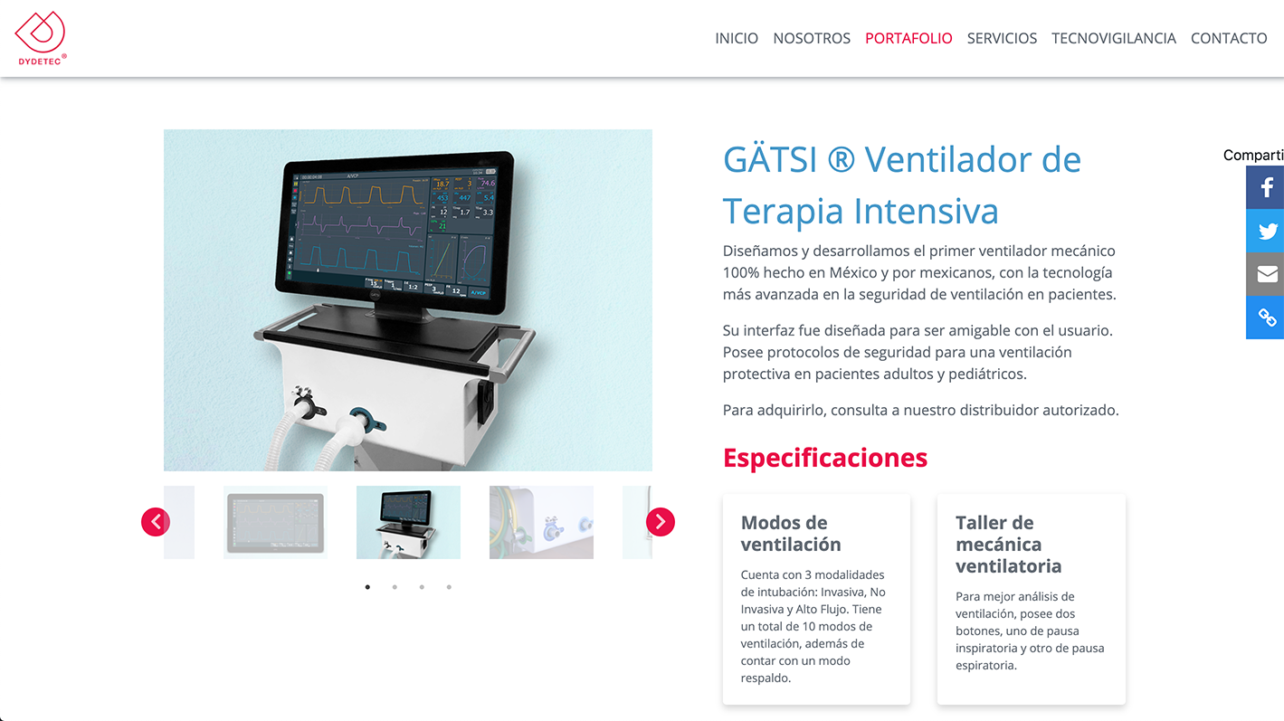 GÄTSI Ventilador de Terapia Intensiva